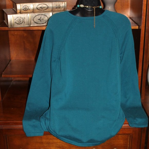 JEANNE PIERRE | Sweaters | Nwot Teal Top | Poshmark
